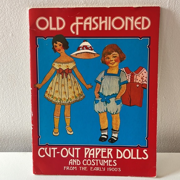 Vintage | Office | Uncut Old Fashioned Cutout Paper Dolls Costumes From ...